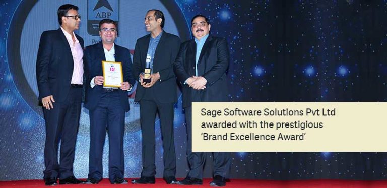Sage Software Solutions Pvt Ltd awarded with the prestigious ‘Brand ...
