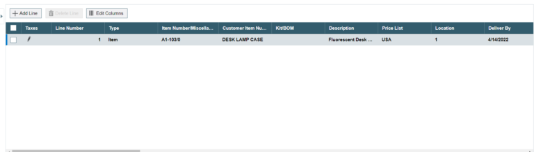 Customer Item Number in Sage 300cloud