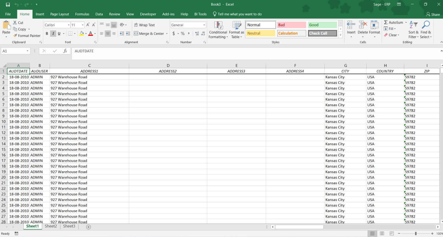 How to create a Union Report in Sage 300 using a Business Intelligence Report