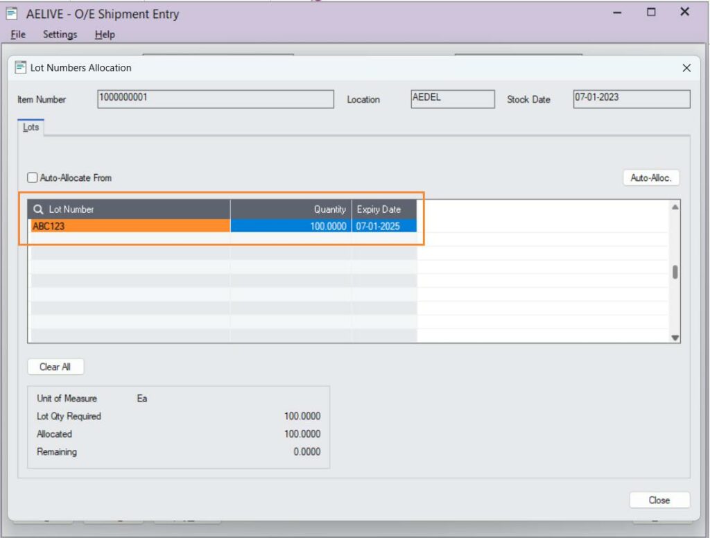 Create and Allocate LOT Numbers in Sage 300 - Sage Software