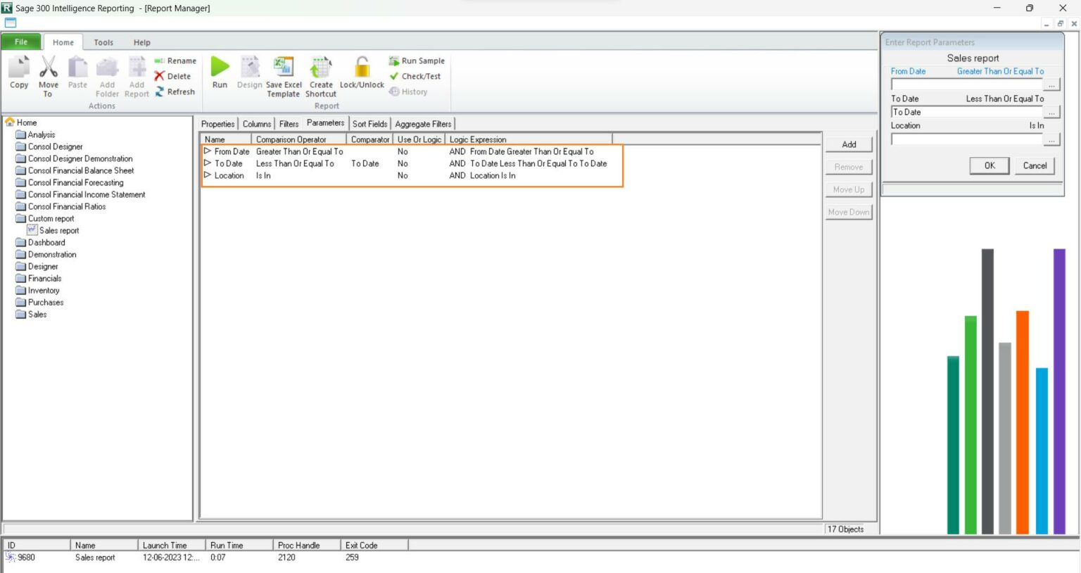 How to configure SQL query to create BI Report - Sage 300