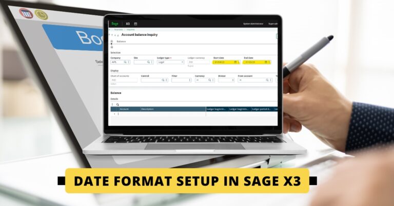 Date Format Setup in Sage X3 - Sage Software