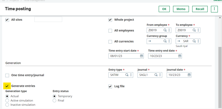 Time Entry and Reporting - Sage Software