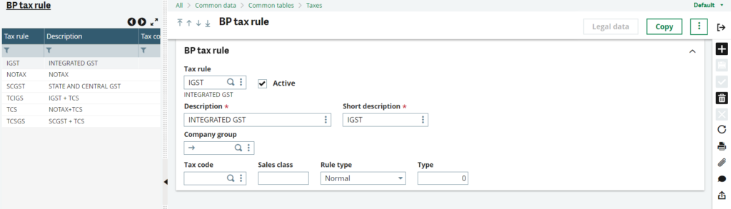 Configuration of Invoicing Elements for Sales in Sage X3