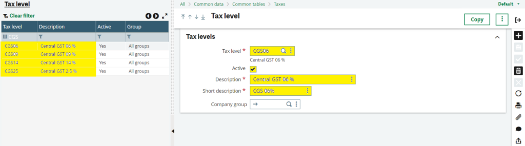 Configuration of Invoicing Elements for Sales in Sage X3