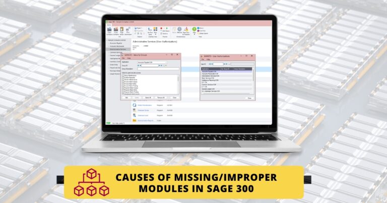Causes of Missing Modules in Sage 300 - Sage Software