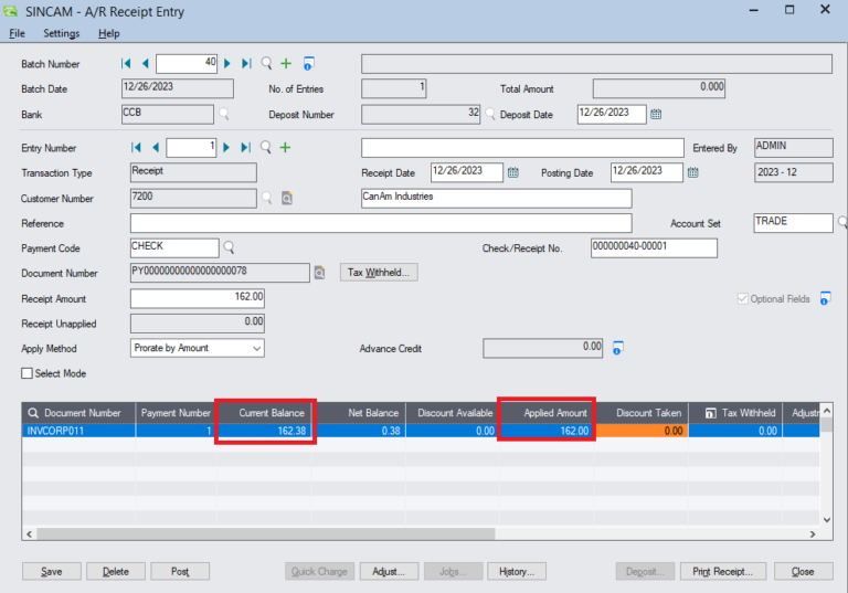 Creating The Write Off Batch In Sage 300 Sage Software