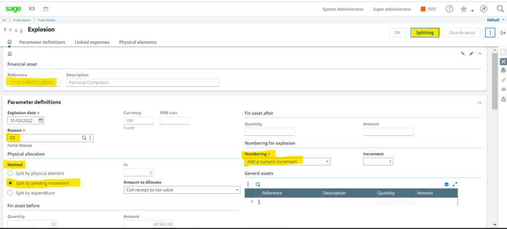 Mass Transfer of Asset in Sage X3 - Sage Software