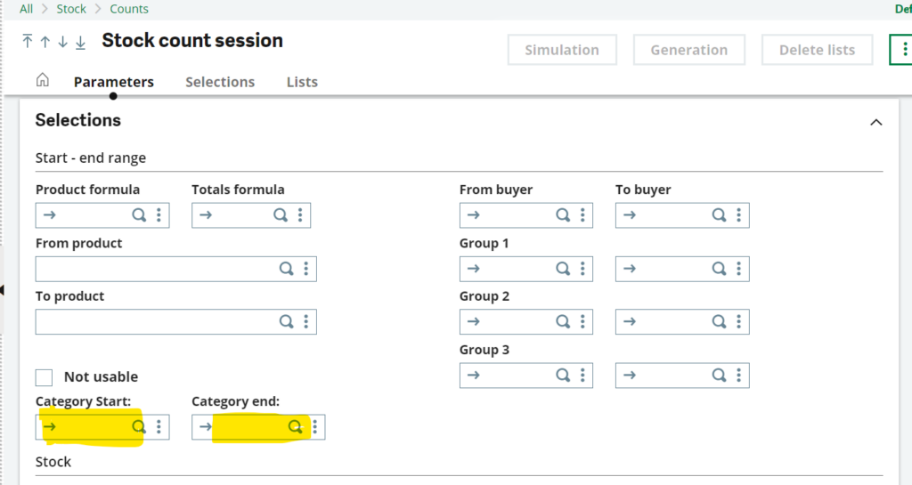Stock Count Activity in Sage X3